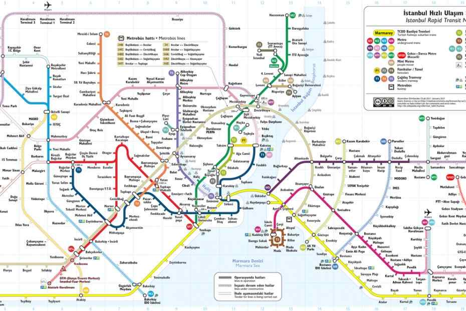 Trem Global | U-Bahn-Netz in Istanbul