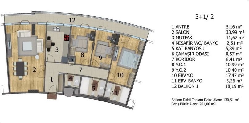 Midtown Prestige Residence - for Sale in Istanbul / Başakşehir. Trem Global